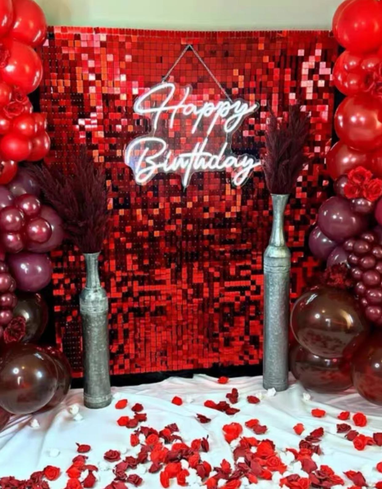 Red Sparkle Wall Panels