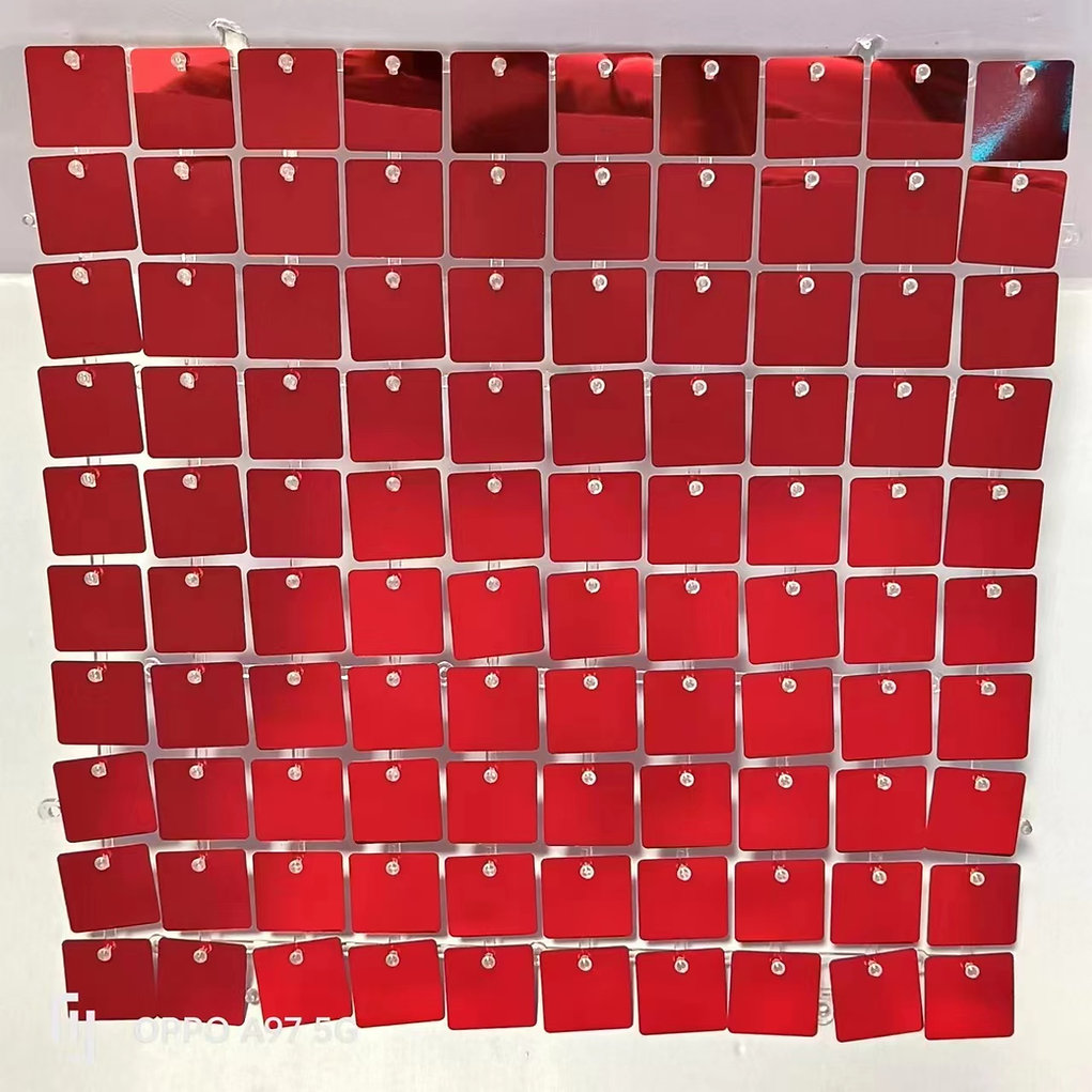Red Sparkle Wall Panels