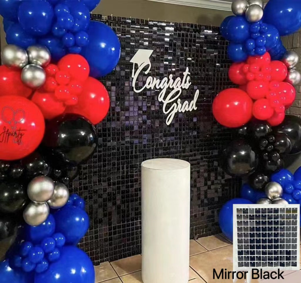 Mirror Black Shimmer Wall, Black board Shimmer Panels, Shimmer Backdrop ...