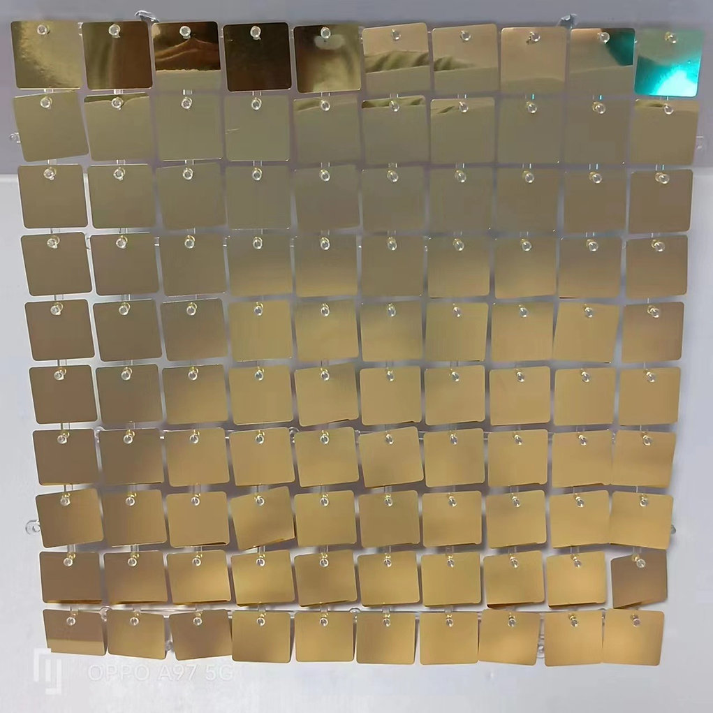 Light Gold Shimmer Wall, Upgraded with PC Grid Base Frame, Shimmer ...